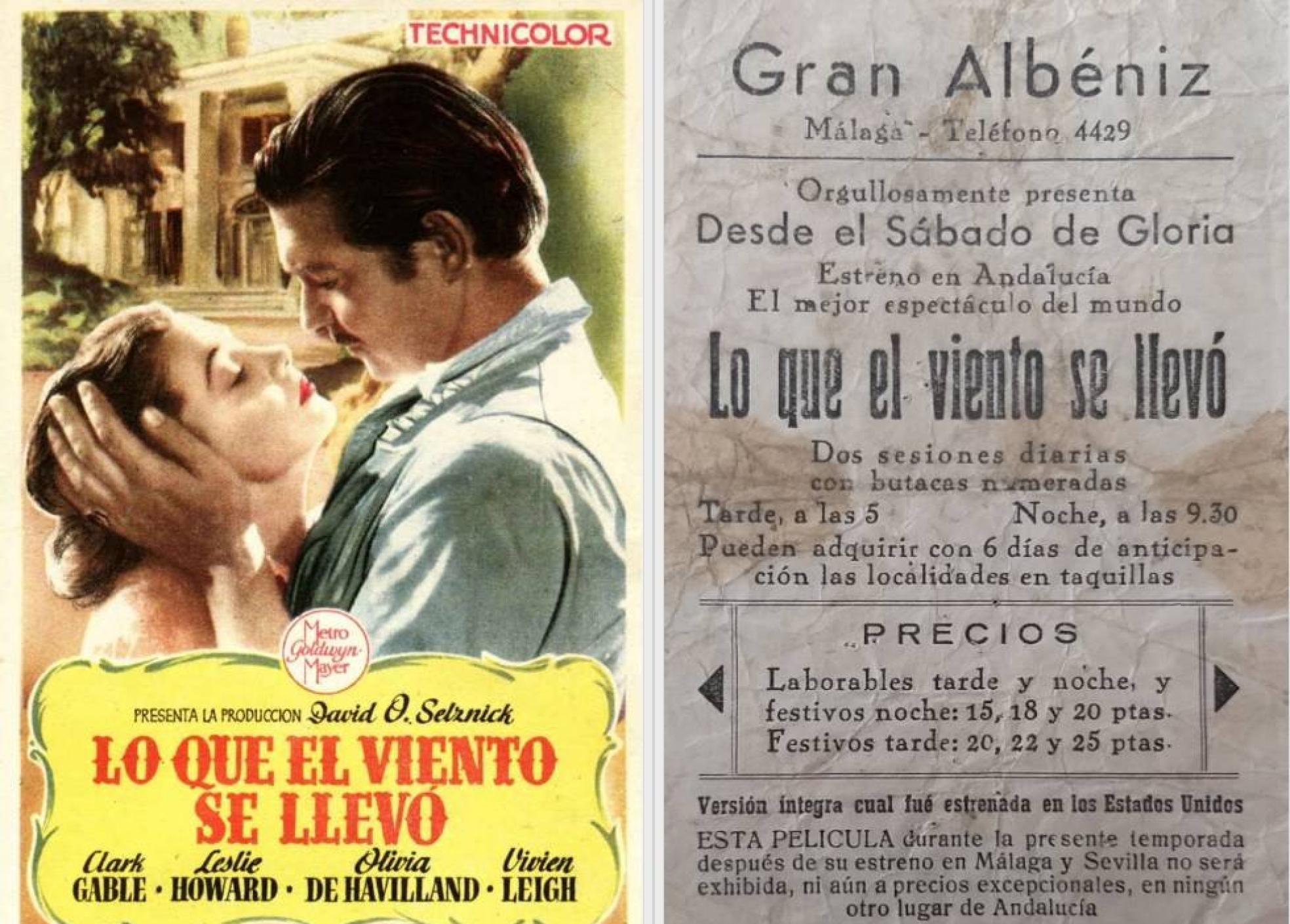 El Albéniz repite la exclusiva del estreno hace siete décadas de 'Lo que el viento se llevó ...